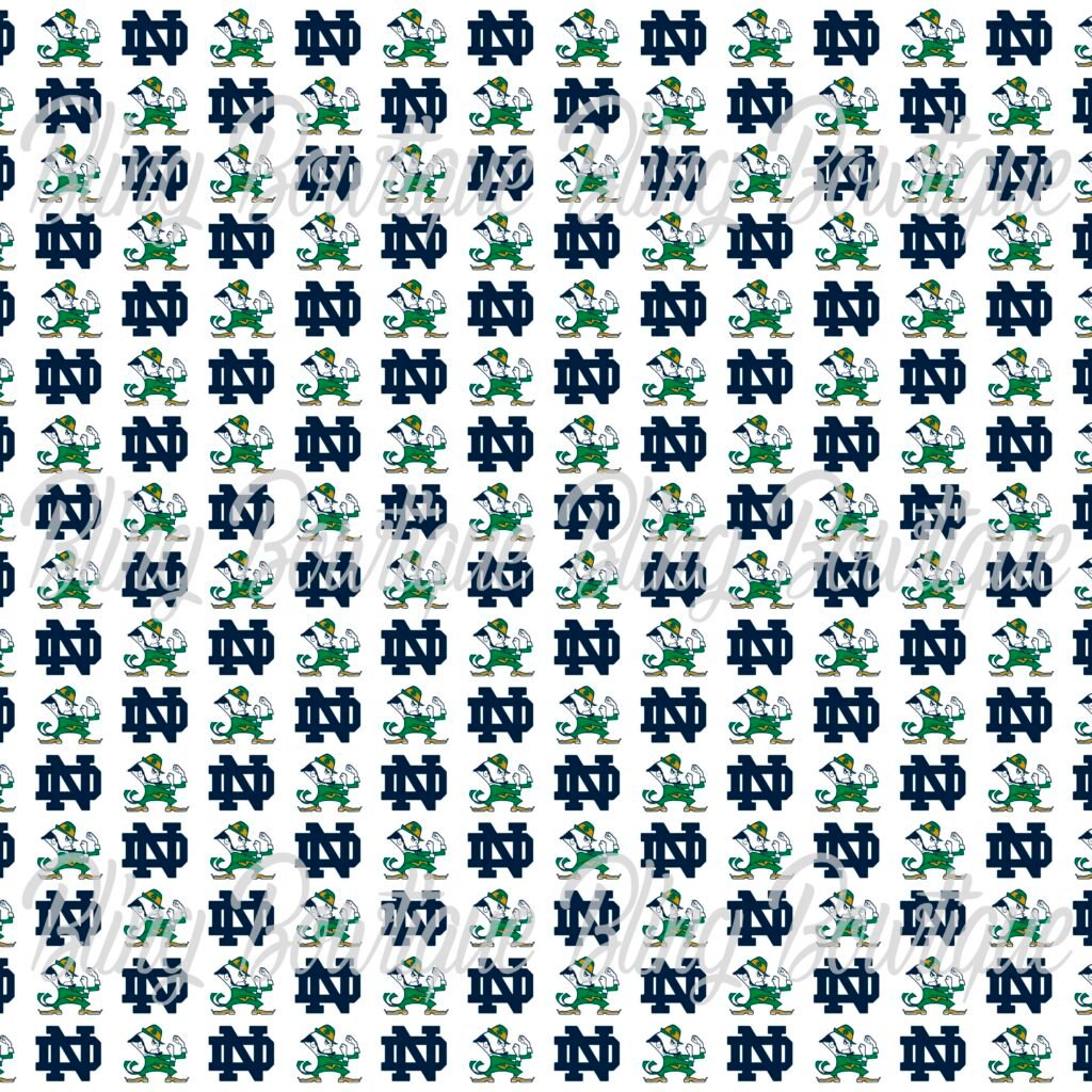 Notre Dame Fighting Irish Fabric – Xtreme Bling Bowtique